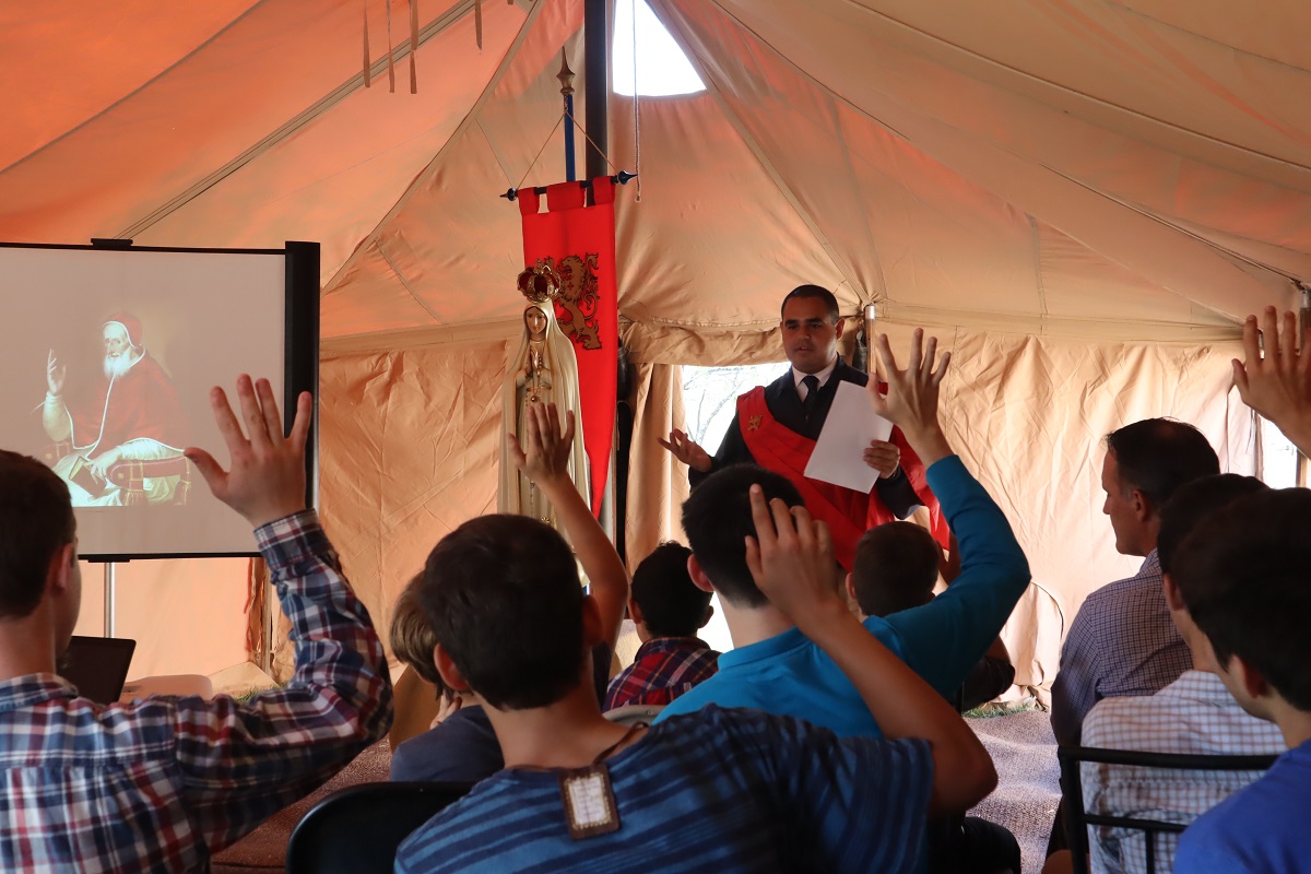 Catholic Call to Chivalry Weekend Turns Heads in Coleman, Texas - TFPLA.org